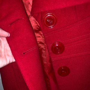 Jessica Simpson | Jackets & Coats | Jessica Simpson Red Peacoat Size Xs ...